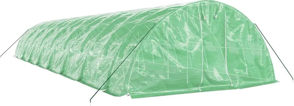 Skleník s ocelovým rámem zelený 80 m² 16 x 5 x 2,3 m 3188089