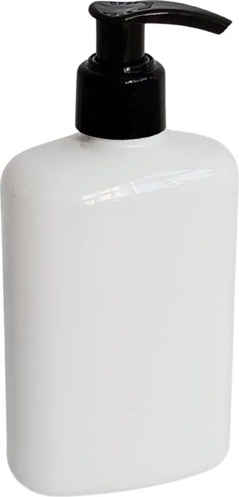 Dávkovač na mýdlo 250 ml bílý s černou pumpičkou LIMA