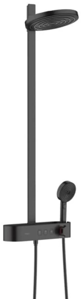 Sprchový systém Hansgrohe Pulsify na stěnu s termostatickou baterií matná černá 24241670