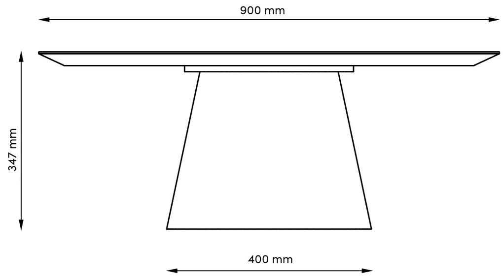 Hnědý dubový konferenční stolek Marco Barotti 90 cm s matnou černou podnoží