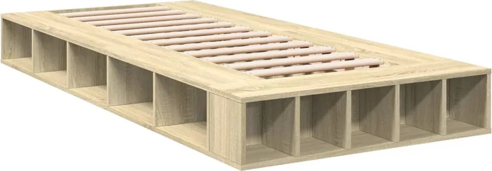 Rám postele dub sonoma 90 x 190 cm kompozitní dřevo 3280526