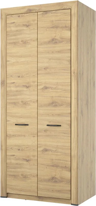 Skříň dvoudveřová Sapori 95.9x217.1x60.3 cm Dub navarra