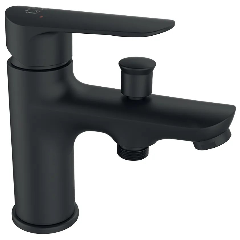 Laveo Appia, vanová/sprchová baterie na vanu h-150, černá, LAV-BLP_71JD