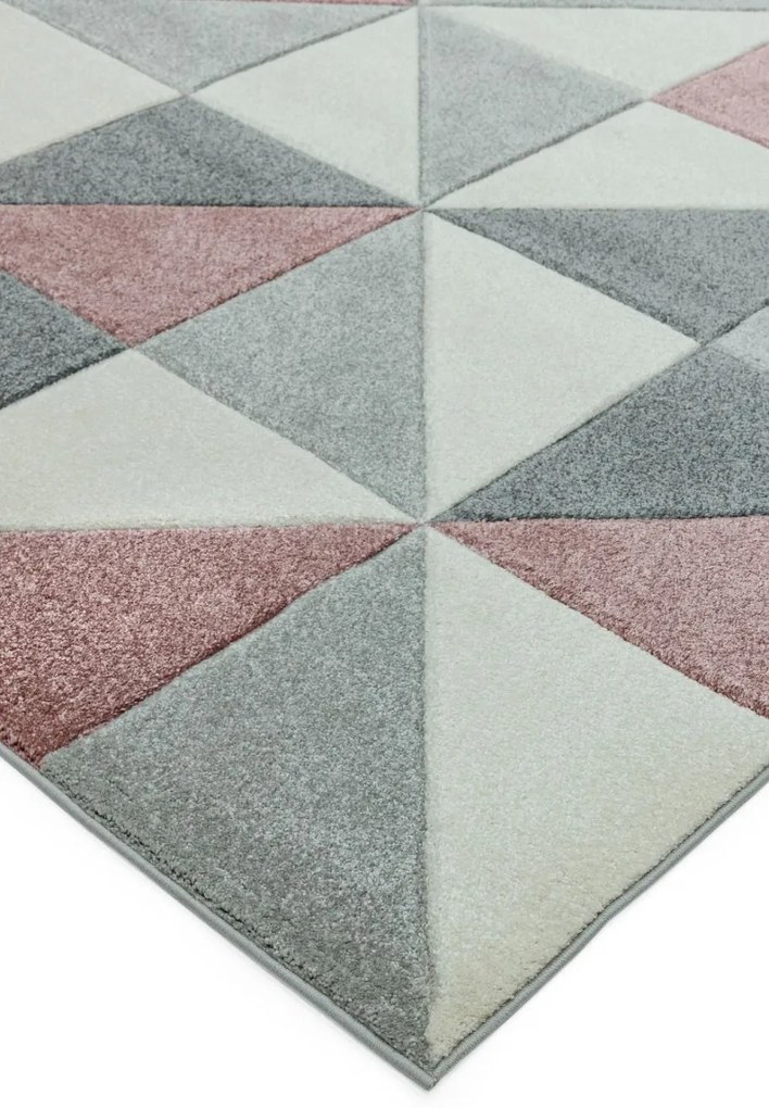 Růžový koberec Furla Cubic Pink Rozměry: 200x290 cm