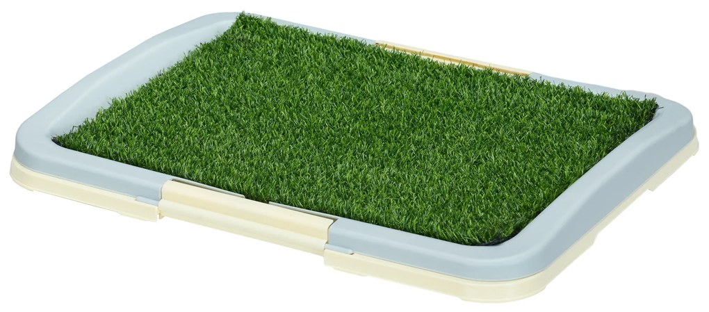 PawHut toaleta pro štěňata toaleta pro psy umělá tráva 63x48,5 cm, modrá, ideální řešení pro interiér i exteriér | Aosom.de