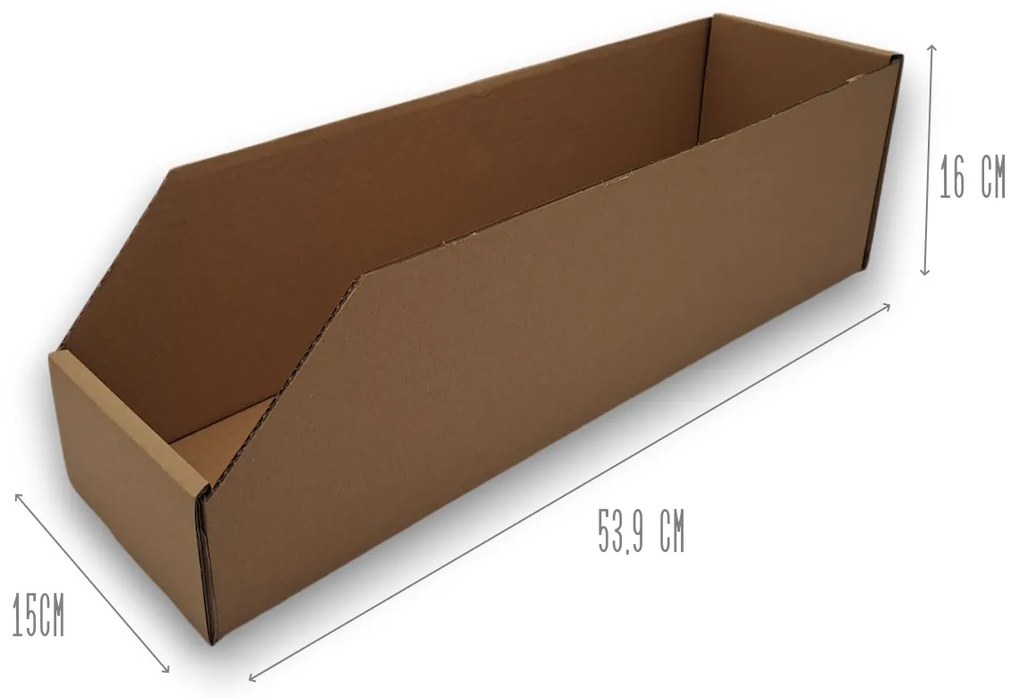 KARTON PAK Úložné boxy na oblečení, organizéry do skříně EKO KARTON 15x54cm