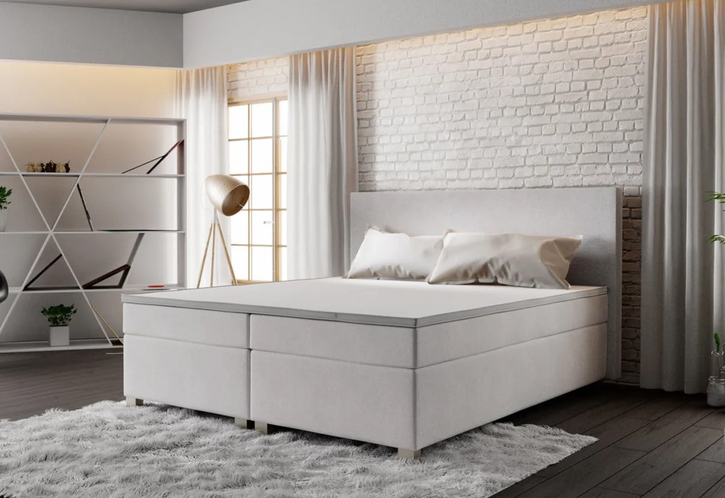 Postel Boxspring SIMPLE + rošt + matrace + topper, 140x200, Cosmic 160