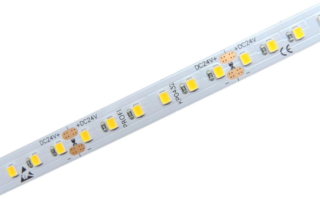 PROFI LED pásek 12W/m, 120LED/m, 24V, IP20, SMD2835 Barva světla: Teplá bílá, 3000K