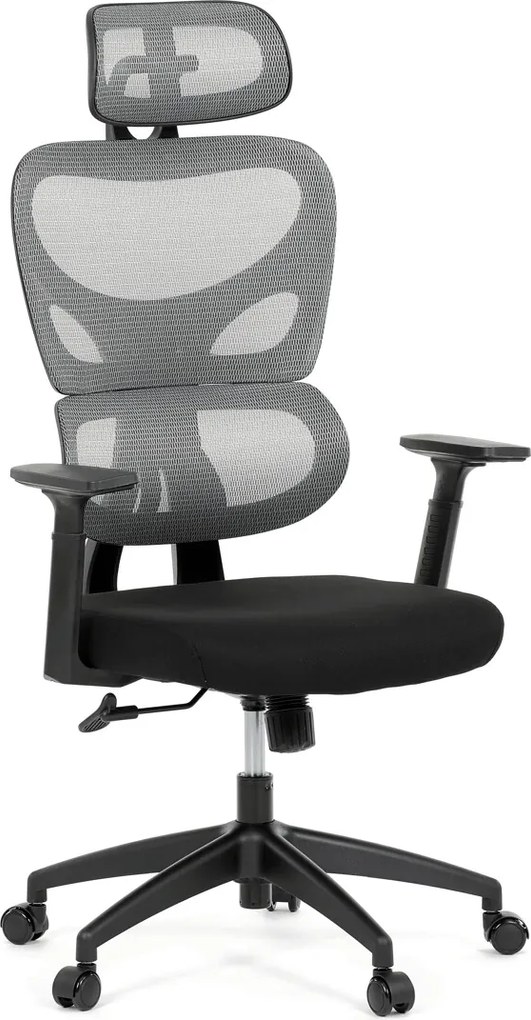 Ergonomická kancelářská židle LEXON - šedá síťovina
