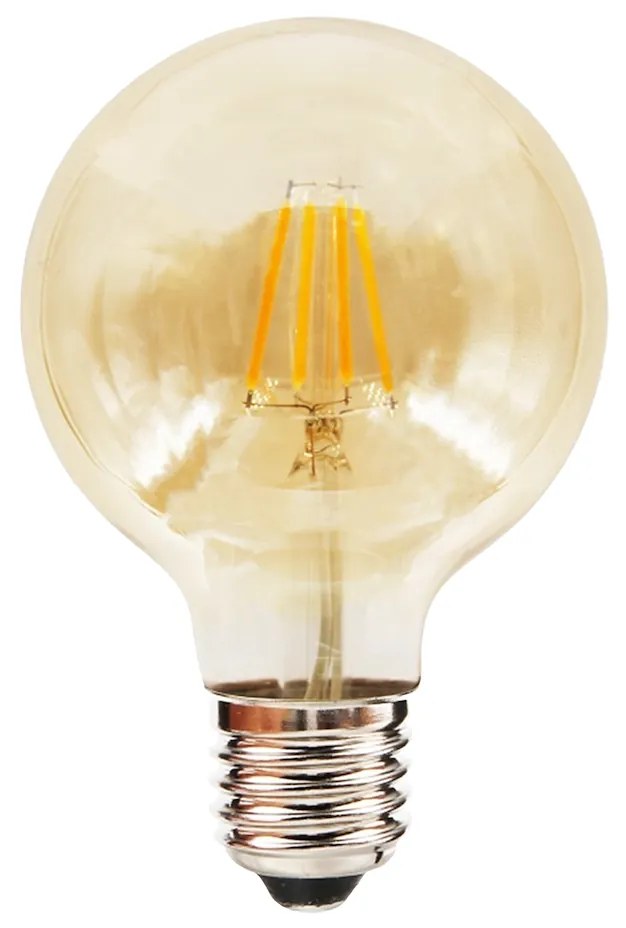 Dekorační LED žárovka E27 teplá 2700k 6w 700 lm jantarová