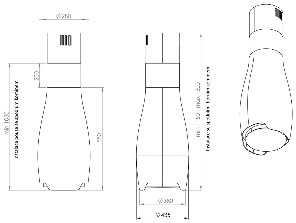 Ciarko Design Odsavač par Ciarko Design Hydria White (CDW4401B)