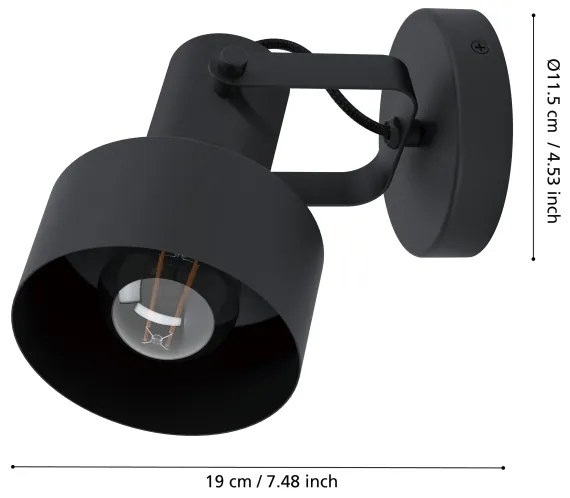 Eglo 99517 - Bodové svítidlo CASIBARE 1xE27/28W/230V
