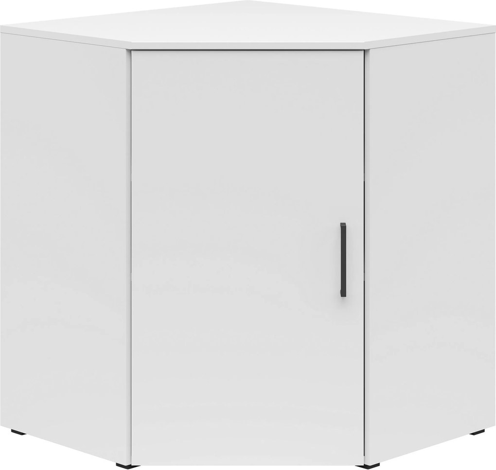 XXXLutz ROHOVÁ KOMODA, bílá, 71,5/83/71,5 cm Carryhome - Široké komody - 002427022041