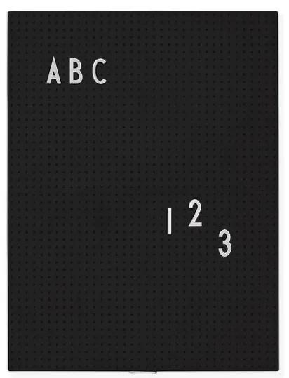Design Letters Tabule Message Board A4, black