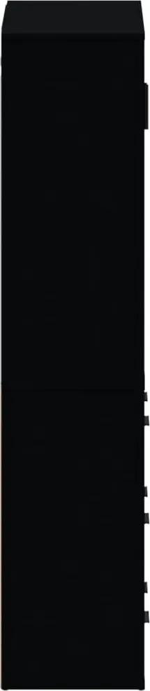 vidaXL Skříň highboard černá kompozitní dřevo [3185384]