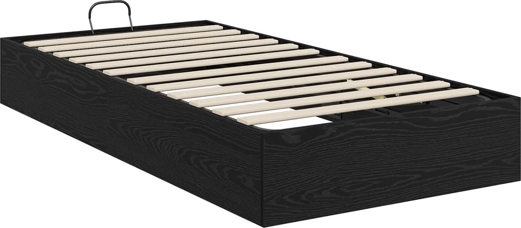 Ottoman postel Černý Dub 80,5 x 200 cm Dřevěný materiál 3409262
