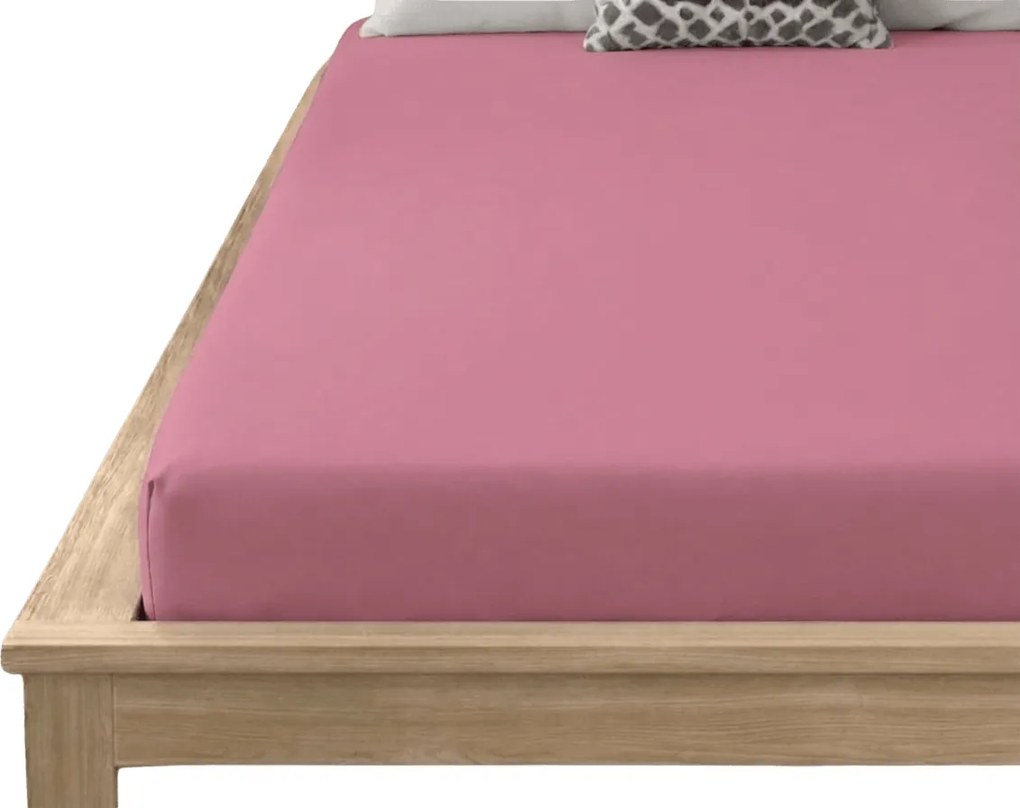 Prostěradlo z mikrovlákna MICROVELLE starorůžové 90x200 cm
