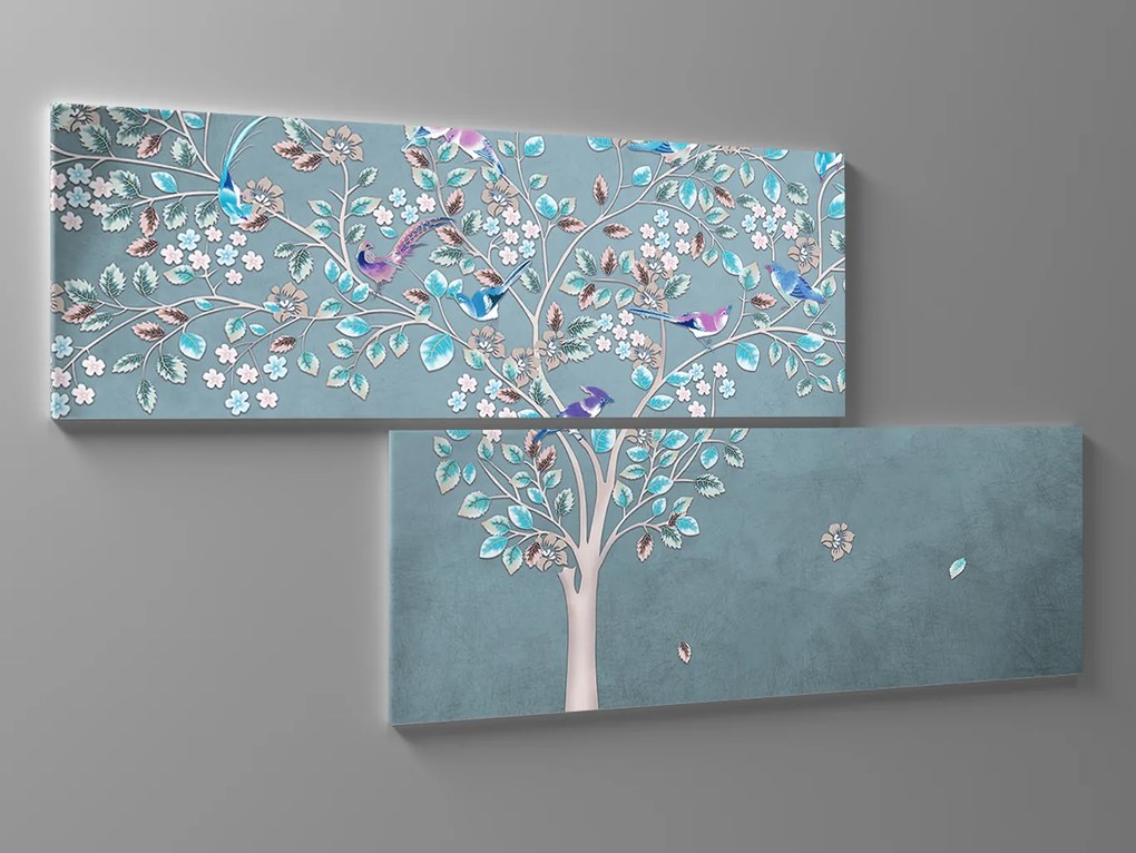 Liox Abstraktní obraz kvetoucí strom Rozměr: 120 x 60 cm