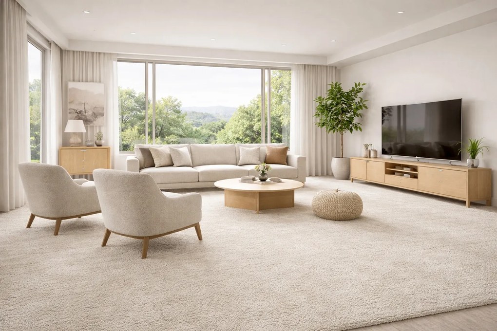 ITC, Metrážový koberec Serenade 031, na míru, šíře 4m,5m, béžová, filc, ložnice