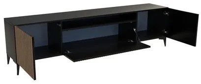 Televizní stolek RTV Cora Dub řemeslný-černá 200 cm