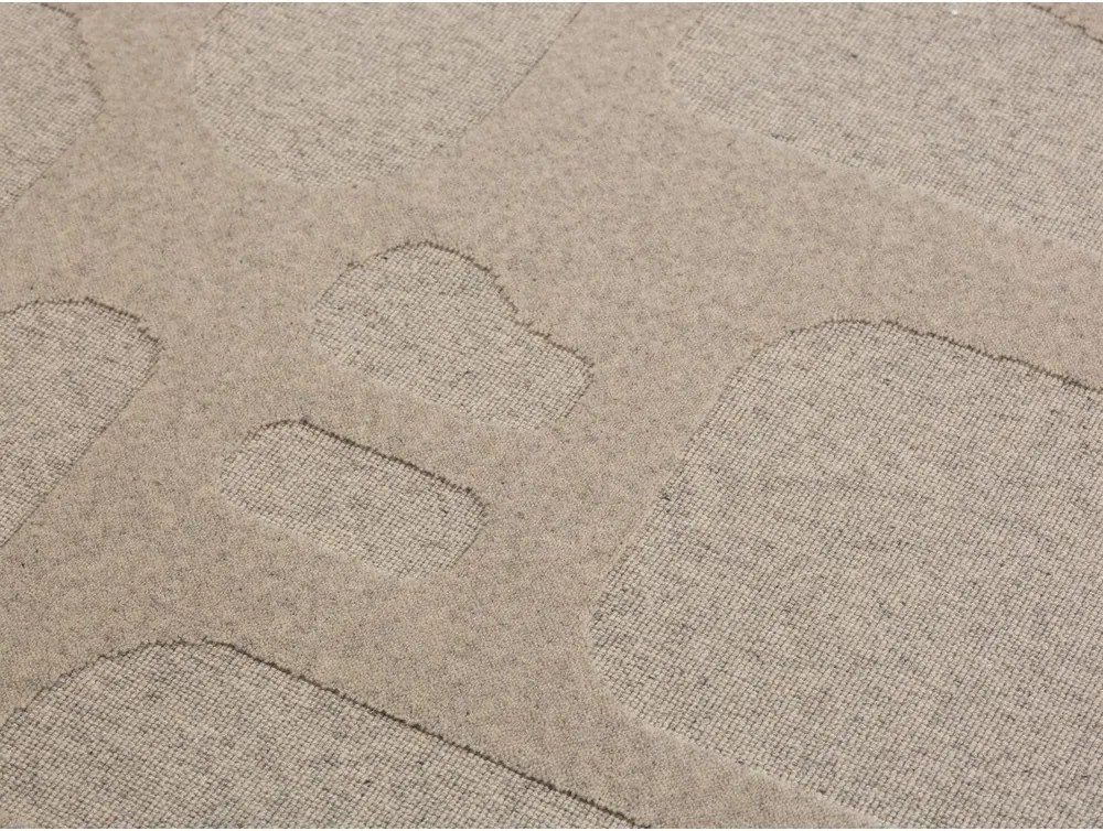 Taupe vlněný koberec 160x230 cm Archipelagio – Micadoni