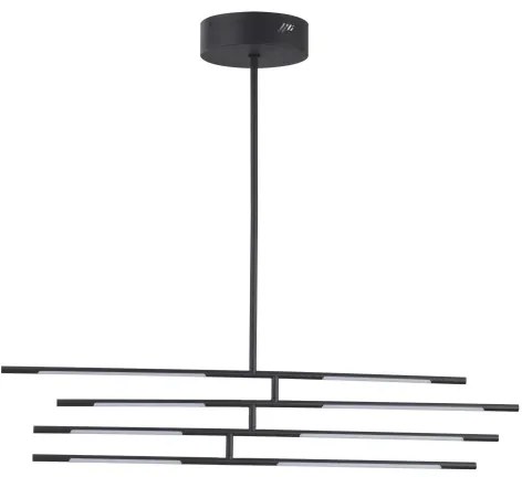 LED lustr Raccio 84 černé