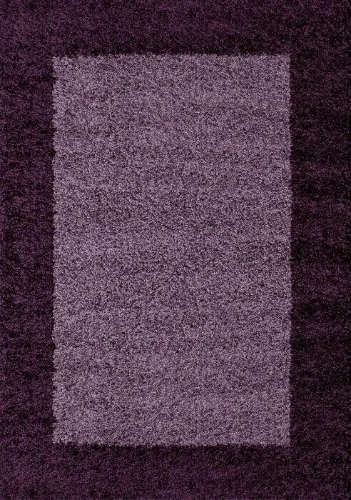 Kusový koberec Life Shaggy 1503 lila (Varianta: 60 x 110 cm - SLEVA 1 ks)