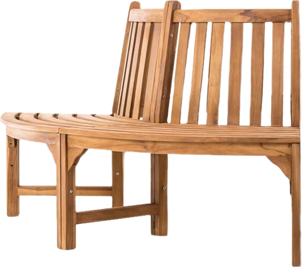 Lavice kolem stromu Leming půlkruhové provedení 250 cm – teaková