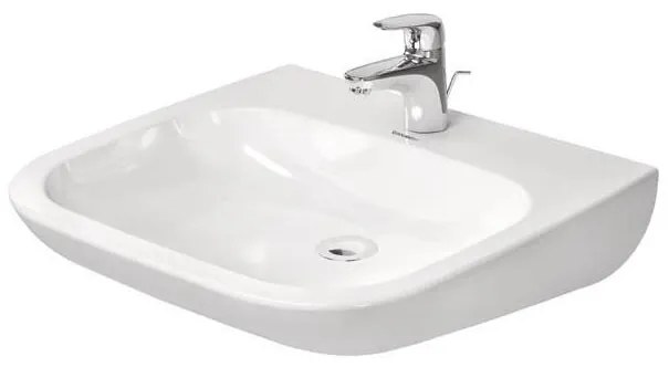 Duravit 23136000002 - Závěsné umyvadlo D-CODE 60x55 cm keramika/lesklá bílá