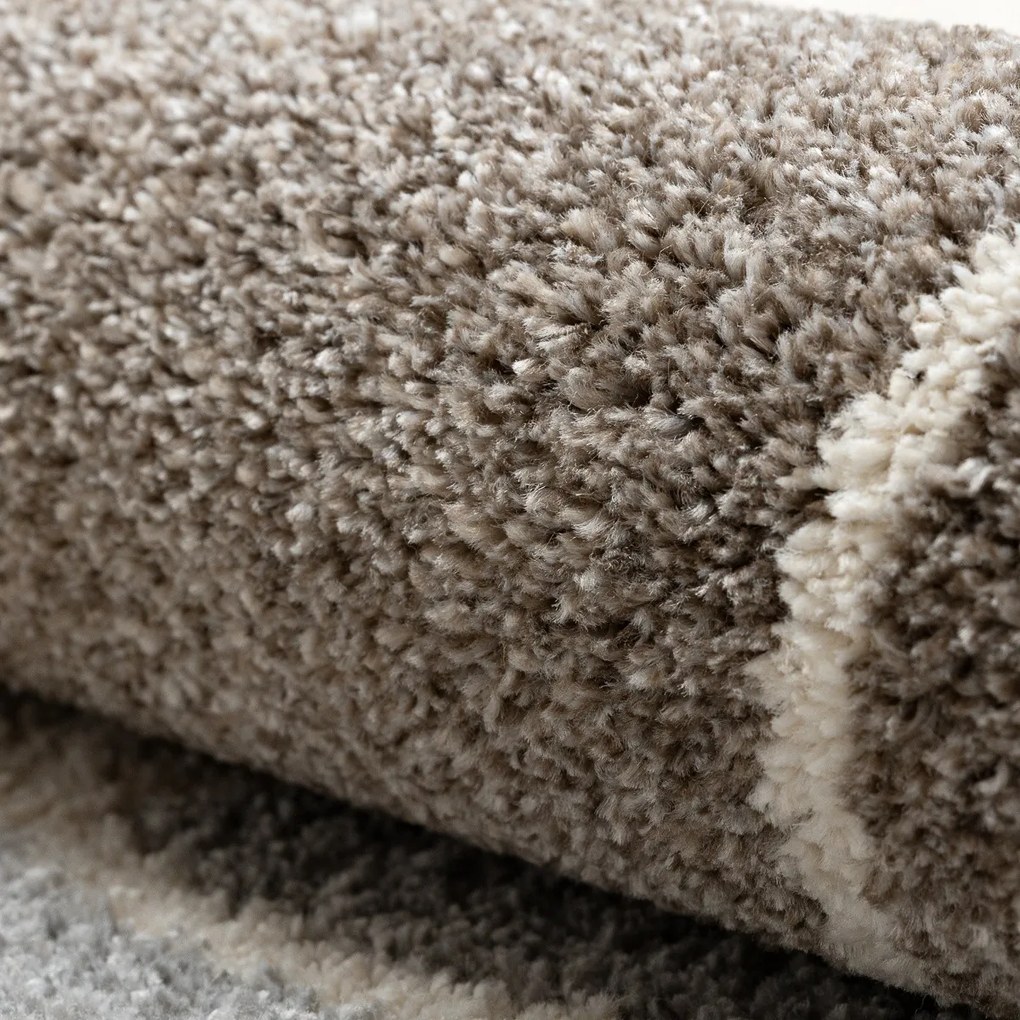 Dywany Łuszczów, Kusový koberec Fusion 0810 beige/brown, 240x330, vícebarevná, kancelář