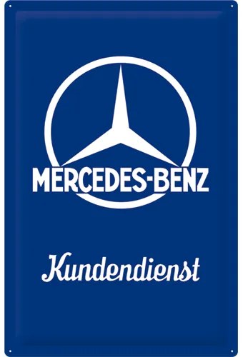 Postershop Plechová cedule - Mercedes-Benz (Kundendienst) - 60x40 cm