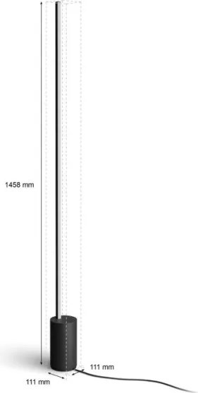 Philips - LED RGBW Stmívatelná lampa Hue SIGNE LED/29W/230V 2000-6500K černá