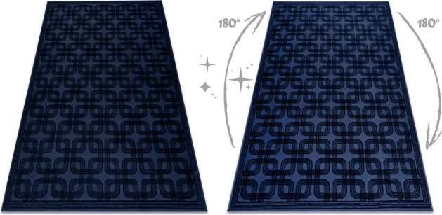 Koberec AURA J2556A tmavě modrý