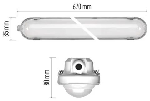 LED Stmívatelné technické svítidlo MISTY LED/10/13/16/18W/230V 4000/6500K IP66