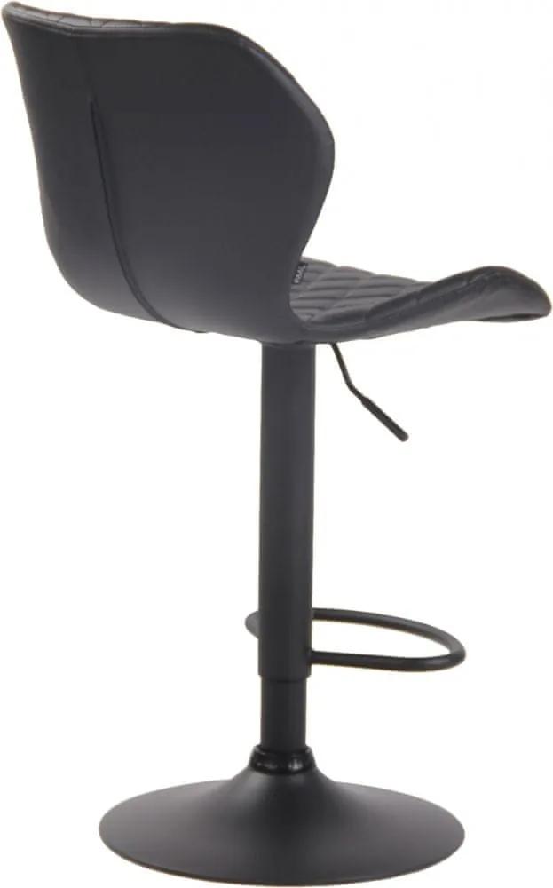 Bhm germany Barová židle Cork, syntetická kůže, černá / černá