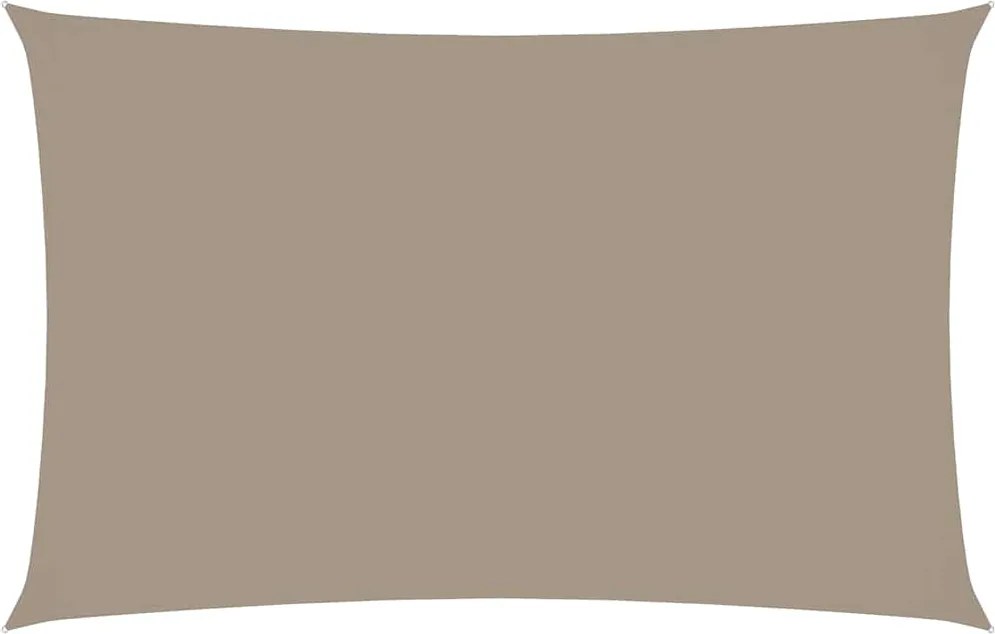 Stínící plachta oxfordská látka obdélníková 2 x 5 m taupe 135424