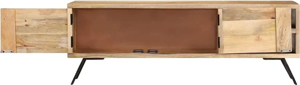 TV stolek 110 x 30 x 40 cm masivní mangovníkové dřevo 328312