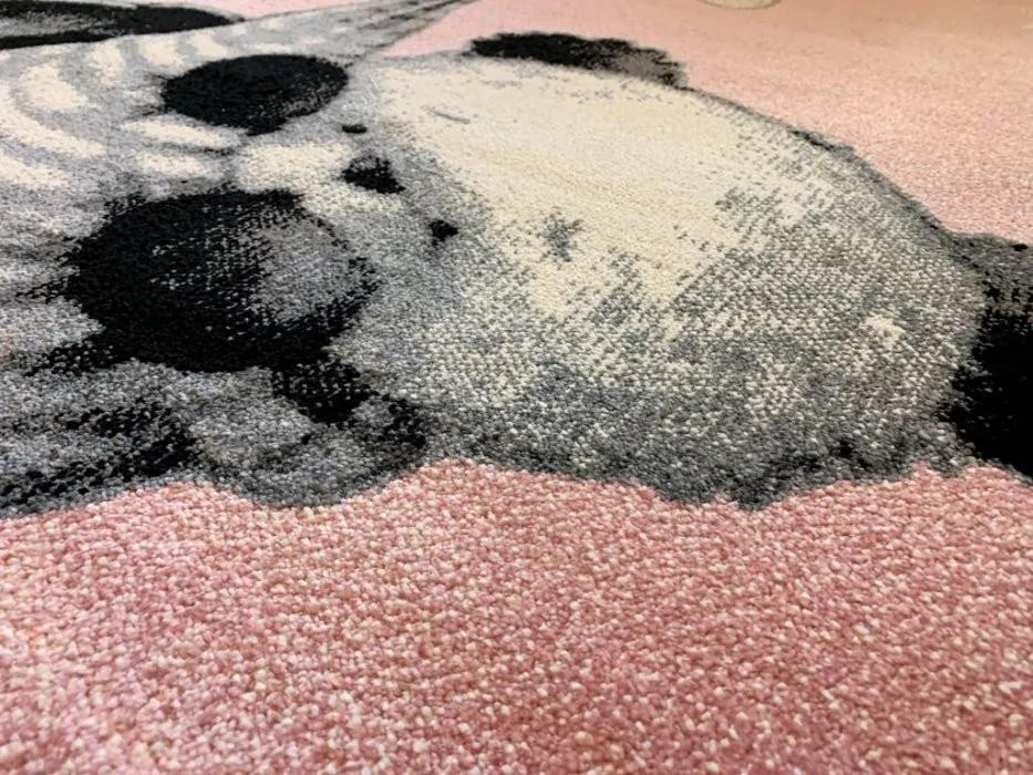 Vopi | Dětský koberec Kiddo A1083 pink - 160 x 230 cm
