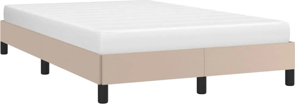 Rám postele bez matrace cappuccino 120x190 cm umělá kůže 3269624