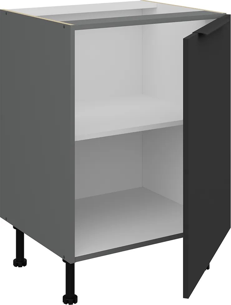 Kuchyňská linka ARIA ab | 300 cm | UNI dvířka | EXTRA VYSOKÁ | ANTIFINGER povrch | antracit/černá