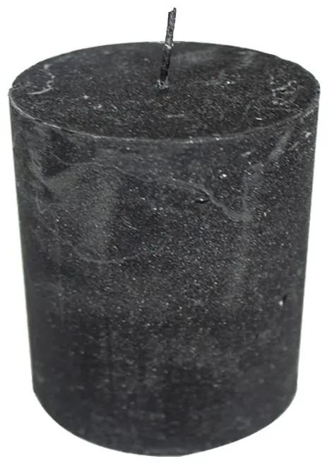 Černá nevonná svíčka S válec - Ø 7*10cm