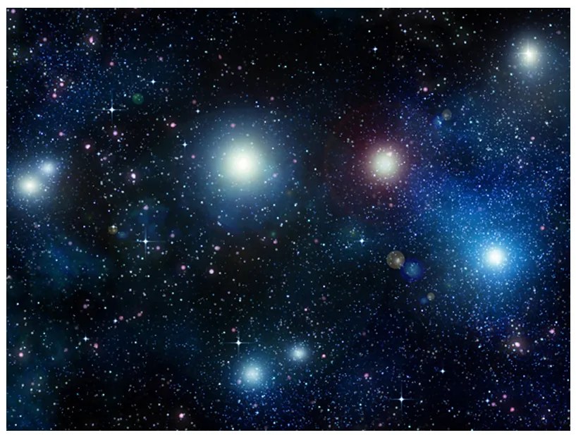 Fototapeta - Milióny jasných hvězd 200x154 + zdarma lepidlo
