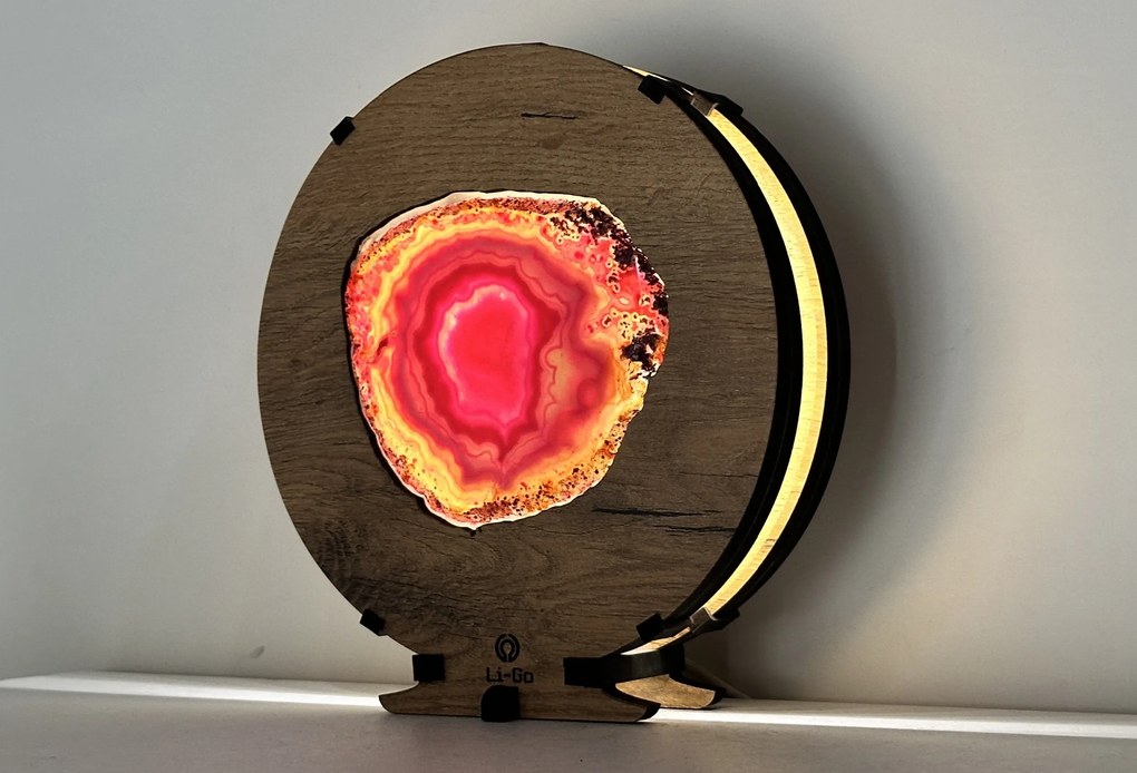 Li-Go "Achát" lampa 20x22 cm provedení povrchu: dub