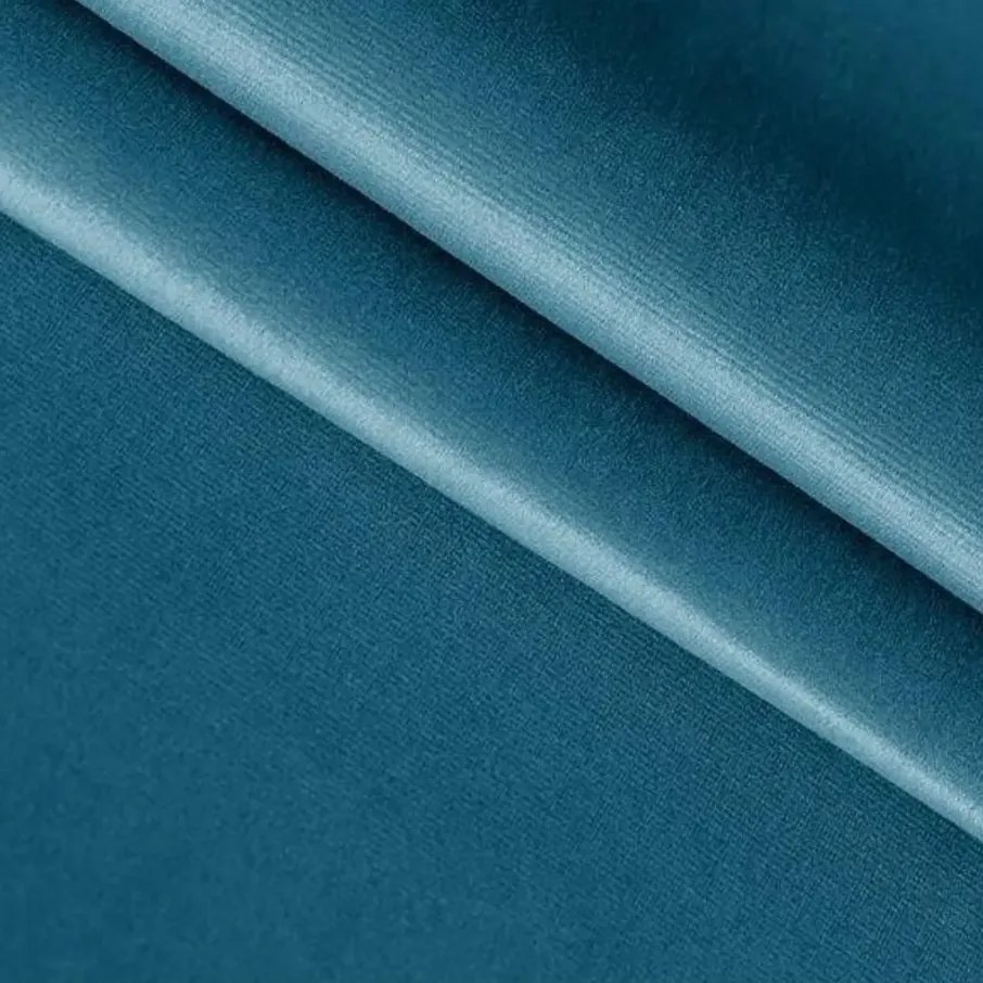 Čalouněná postel boxspring GLORIEN VELVET 140x200 cm modrá Matrace: Matrace Bonell pružinová