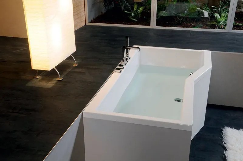 Polysan Polysan, VERSYS L asymetrická vana 160x84x70x47cm, bílá, 14611