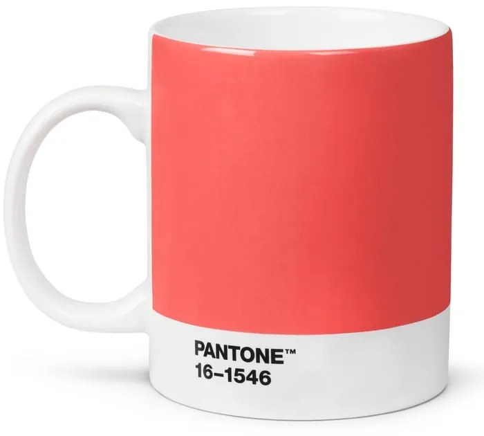Růžový keramický hrnek 375 ml Living Coral 16-1546 – Pantone
