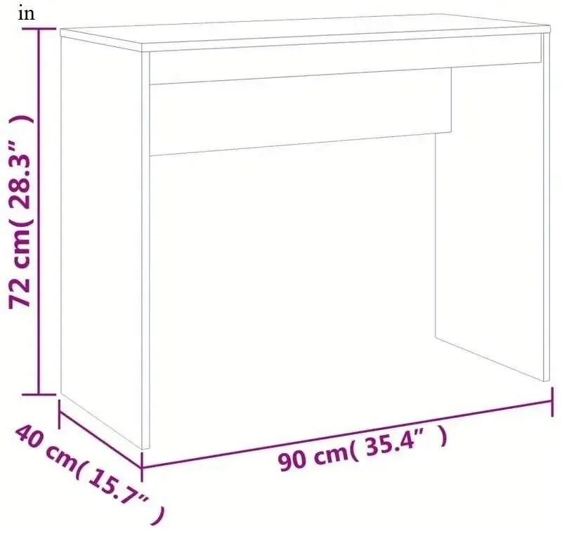 Pracovní, PC stůl, dřevo, beton, NoBi VERNER NEW