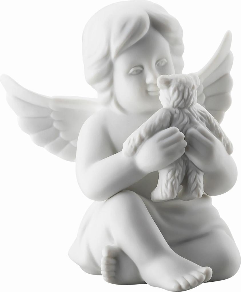 Figurka Classic anděl s medvídkem střední