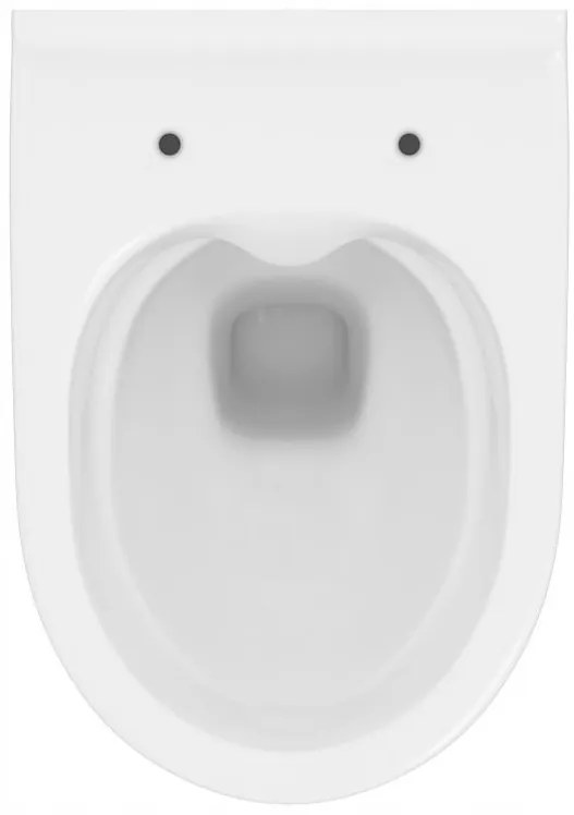 Cersanit Mille Clean On, závěsná wc mísa 51x36,5x36,5 cm s pomalu padajícím WC sedátkem z duroplastu SET B218, bílá, S701-430