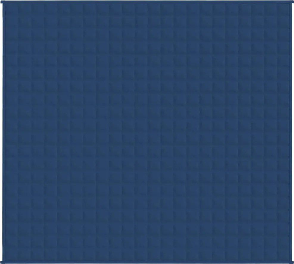 Zátěžová deka modrá 220 x 240 cm 11 kg textil 3154862